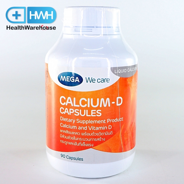 Mega We Care Calcium-D 90 เม็ด – Health Warehouse