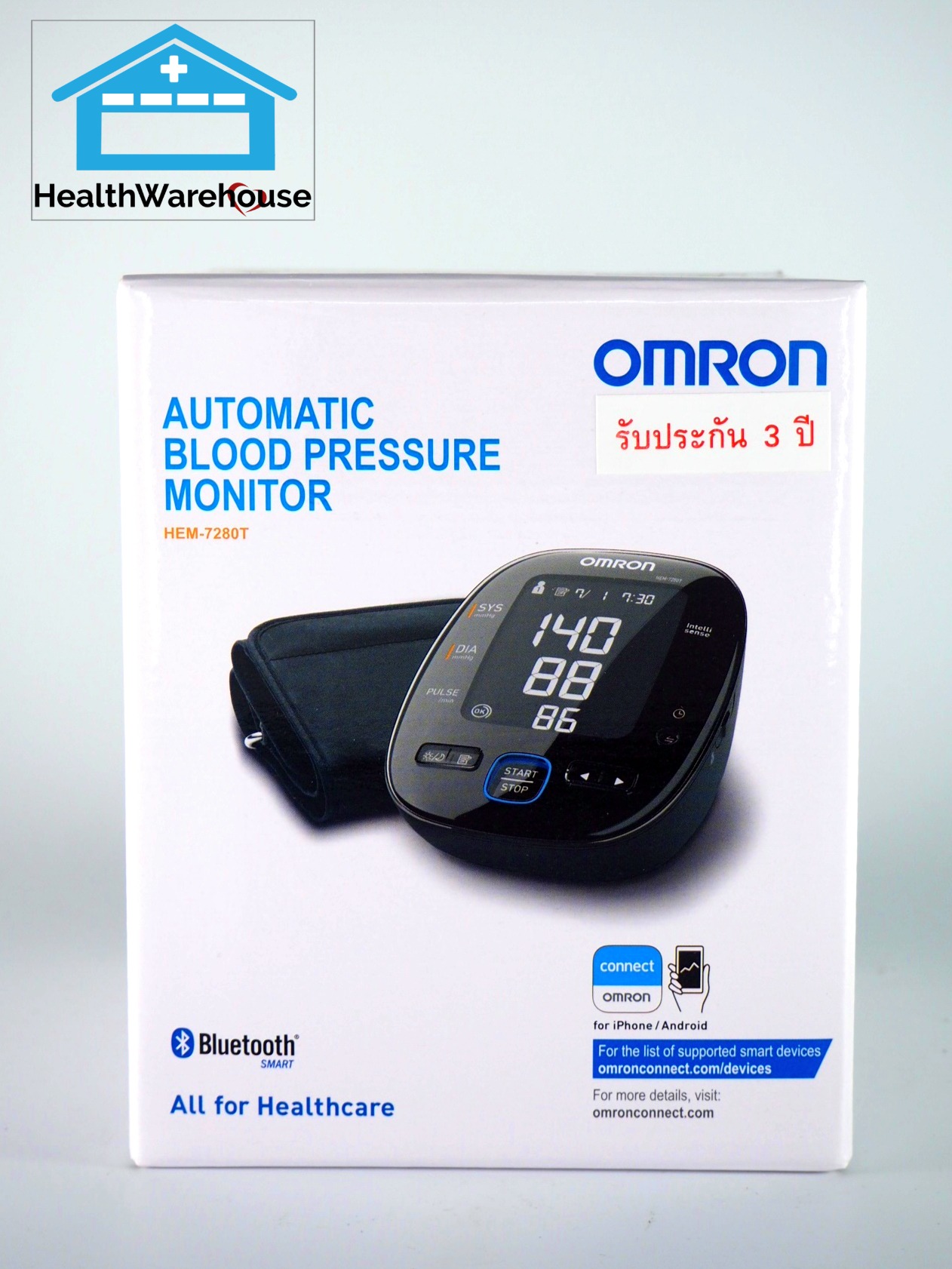 ออมรอน เครื่อวัดความดันโลหิตอัตโนมัติ รุ่น HEM-7280T – Health Warehouse