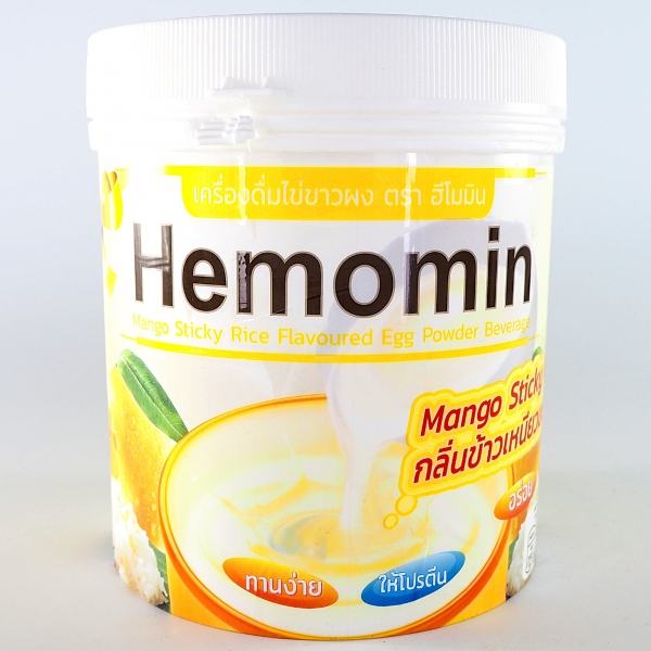 Hemomin โปรตีนไข่ขาว ชนิดผง 400 g รสข้าวเหนียวมะม่วง – Health Warehouse