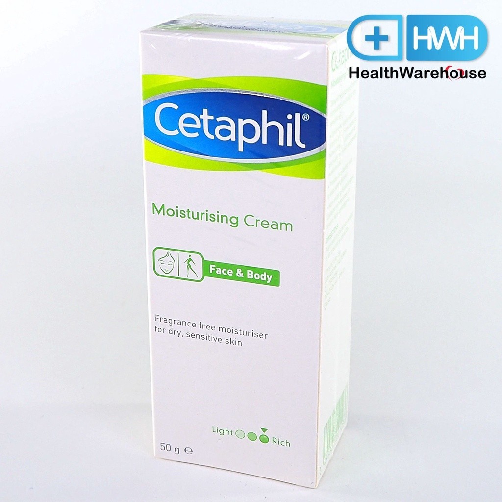 Cetaphil Moisturizing Cream 50 g. เซตาฟิล มอยส์เจอไรซิ่ง ครีม บำรุงผิว ...