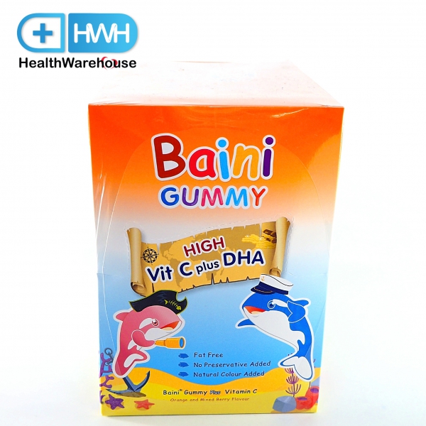 Baini Gummy 40.5 g (จำนวน 1 กล่อง) 1กล่องมี12 ซอง, 1ซองมี18เม็ด ...