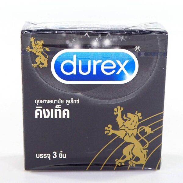 Durex Kingtex 49 มม. ดูเร็กซ์ คิงเท็ค (3 ชิ้น) - Health Warehouse