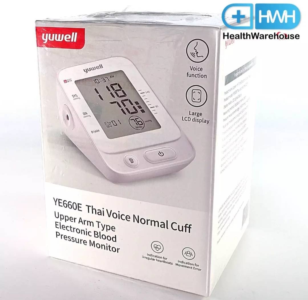 เครื่องวัดความดัน Yuwell YE660E Normal Cuff 18 - 36 cm (รับประกัน 3 ปี ...