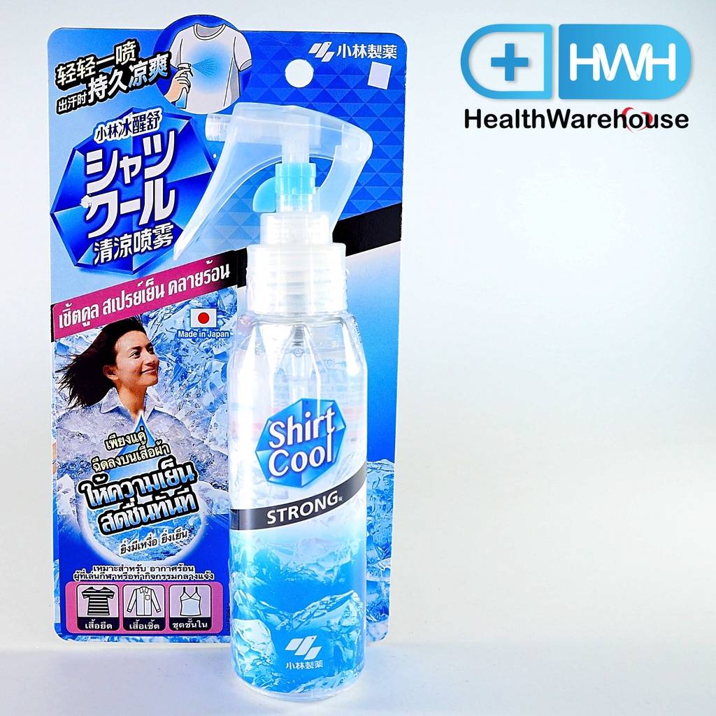 Shirt Cool Strong 100 mL เชิ้ตคูล สเปรย์เย็น Strong สำหรับฉีดเสื้อผ้า ...
