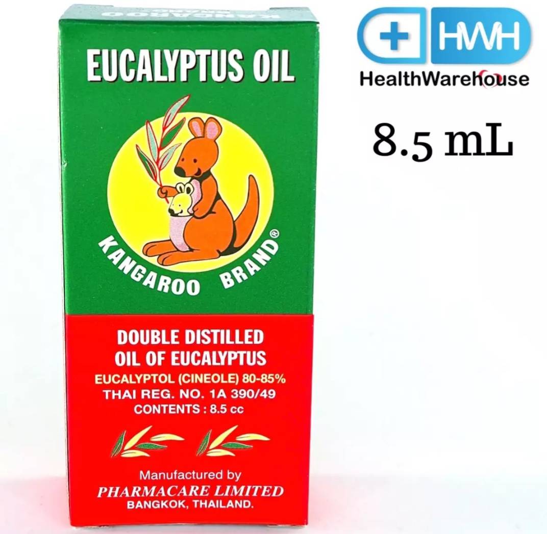 Eucalyptus Oil Kangaroo Brand 8.5 mL น้ำมันยูคาลิปตัส ตราจิงโจ้ ...