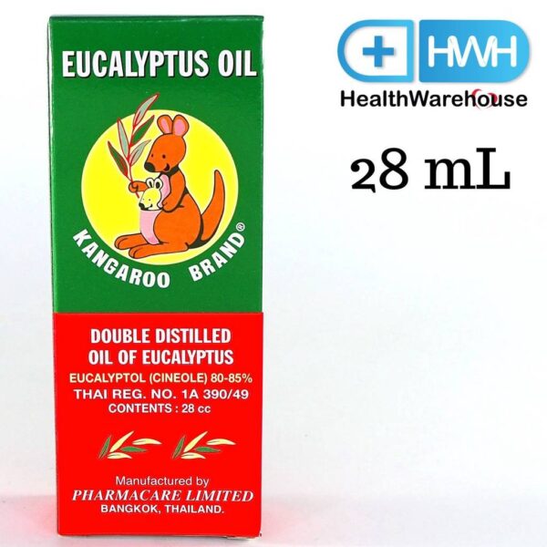 Eucalyptus Oil Kangaroo Brand 28 mL น้ำมันยูคาลิปตัส ตราจิงโจ้ - Health ...