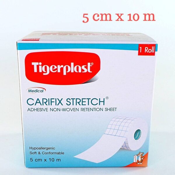 Carifix Stretch 5 cm x 10 m แคริฟิกซ์ สเตรช แผ่นปิดแผลชนิดผ้าใย ...