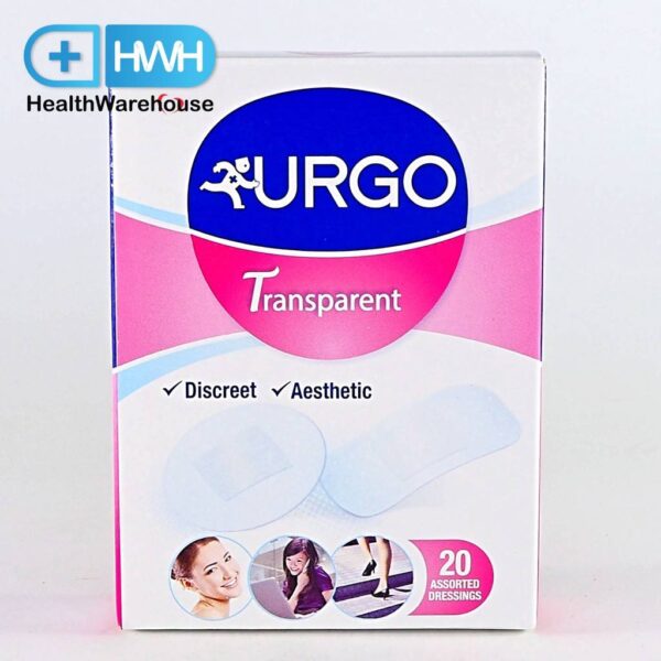 Urgo Transparent 20 ชิ้น พลาสเตอร์แบบใส – Health Warehouse