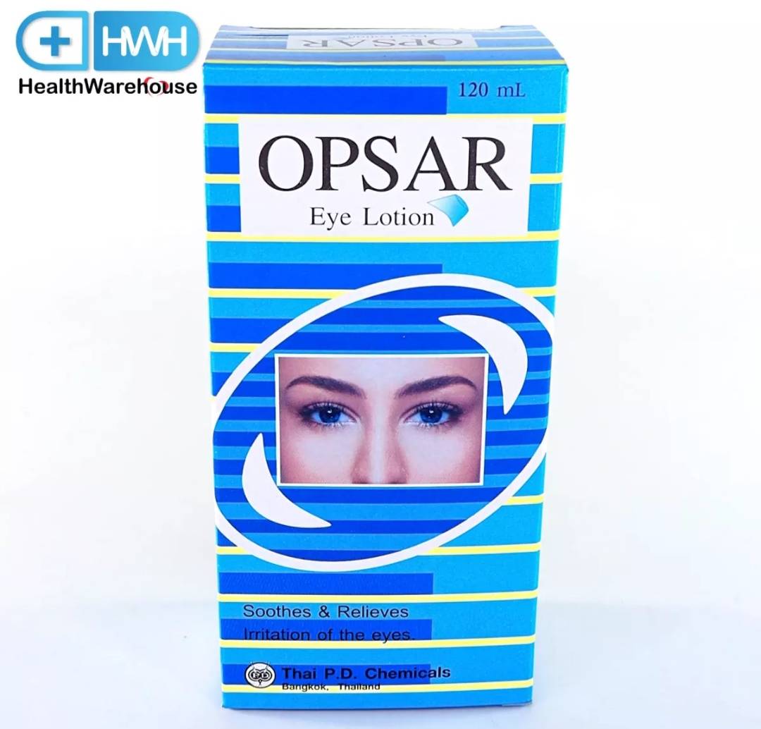 Opsar 120 mL ออฟซ่าร์ น้ำยาล้างตา Eye Lotion 120 mL - Health Warehouse