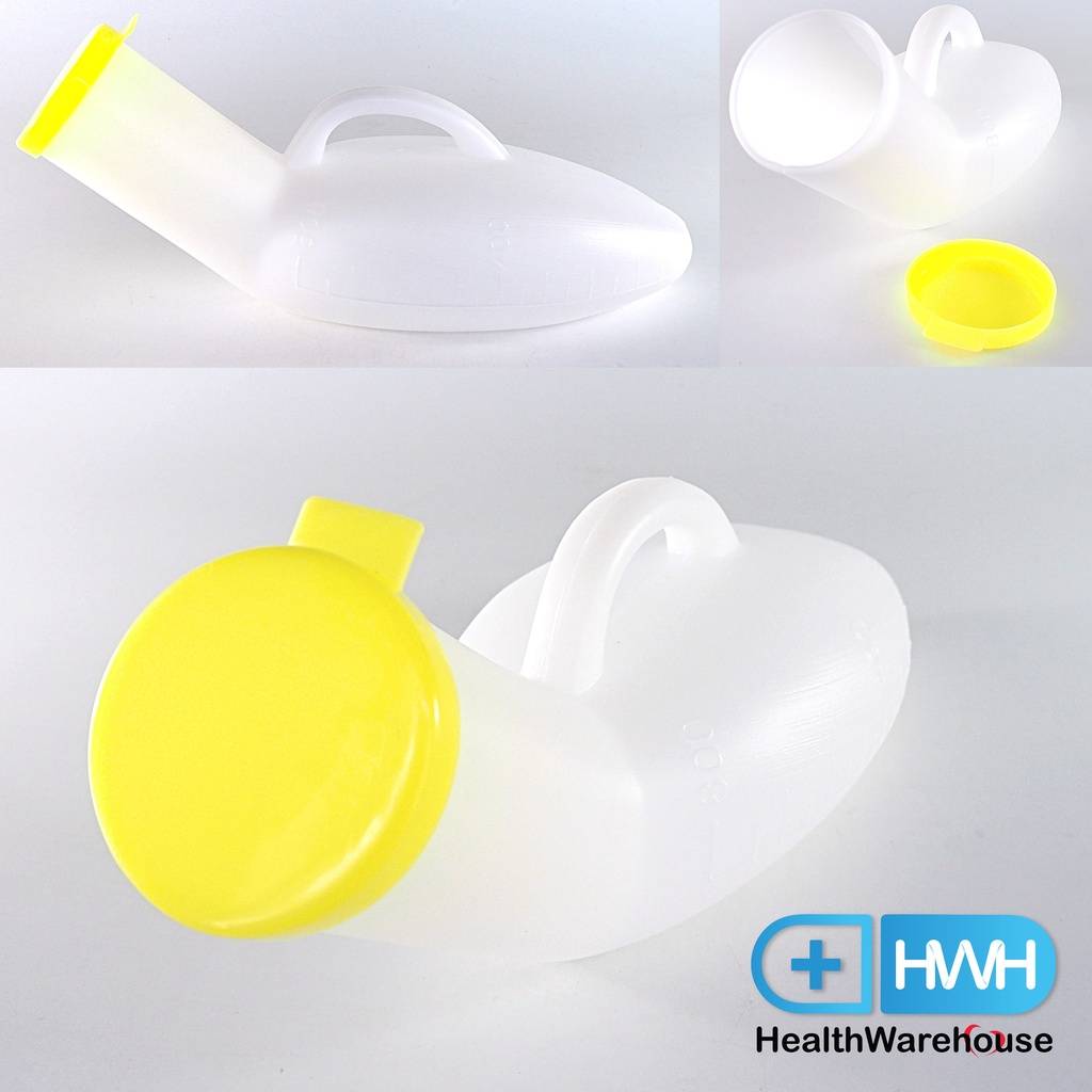 กระบอกปัสสาวะ ชาย กระบอกปัสสาวะชาย 800 mL สีเหลือง Plastic Urinal ...
