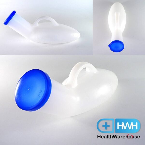 กระบอกปัสสาวะ ชาย กระบอกปัสสาวะชาย 800 mL สีน้ำเงิน Plastic Urinal ...