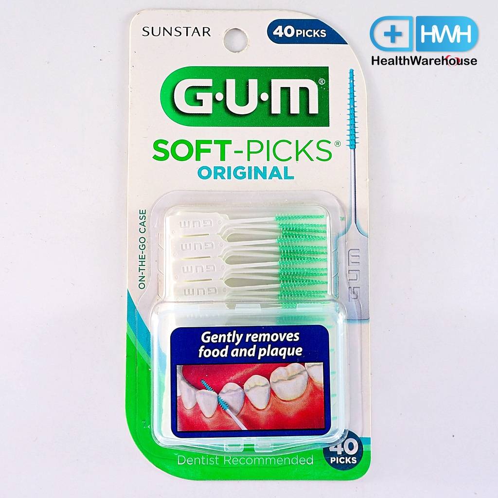 Sunstar GUM 632 Soft-Picks Original 40 ชิ้น Soft Picks แปรงซอกฟัน ...