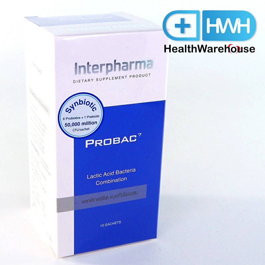 Interpharma Probac7 10 ซอง / กล่อง โปรแบค Lactic Acid Bacteria ...