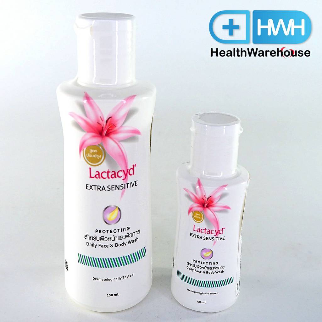 Lactacyd Extra Sensitive 60 mL แลคตาซิด ผลิตภัณฑ์ทำความสะอาด จุดซ่อน ...