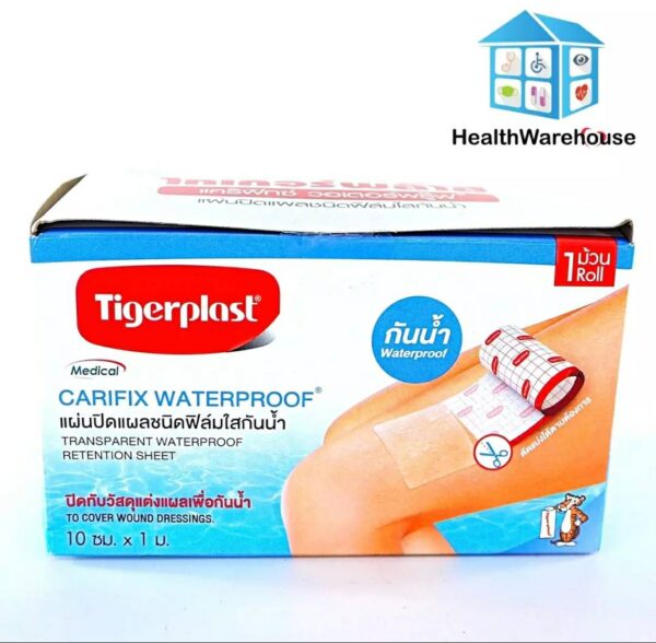 Tigerplast Carifix Waterproof 10 cm. x 1 m. พลาสเตอร์ใส กันน้ำ - Health ...