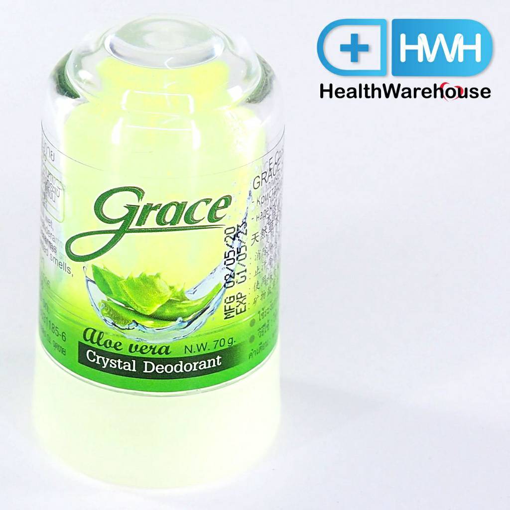 Grace Roll On Deodorant 70 g เกรซ ดีโอเดอร์แรนท์ สีเขียว ว่านหางจระเข้ ...